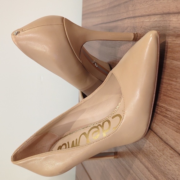 Sam Edelman | Shoes | Sam Edelman Hazel Beige Leather Size 8 Pointed ...